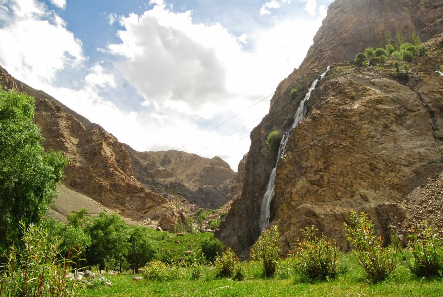 Manthokha Waterfall Kharmang Valley - 400 feet High